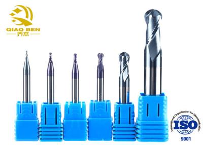 China Hrc45 Carbide Ball End Mill 2 Flute Ball Nose End Mill Anti - Chipping Edge for sale
