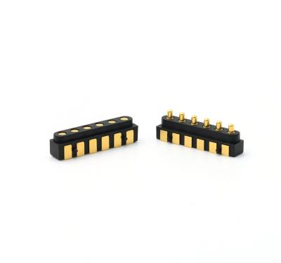 China Side Mounted Spring Loaded Connector Customized Pogo Pin Connectors 2.54mm Pitch for sale