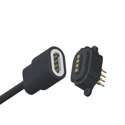China Male Female USB Pogo Pin Cable 12V 2A 4 Pin Pogo Charger for sale