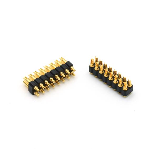 Quality Double Row Spring Loaded Connector 16pin Solder Cup Connector 2.54mm Pitch for sale