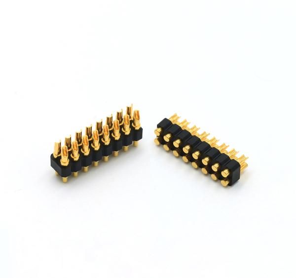 Quality Double Row Spring Loaded Connector 16pin Solder Cup Connector 2.54mm Pitch for sale