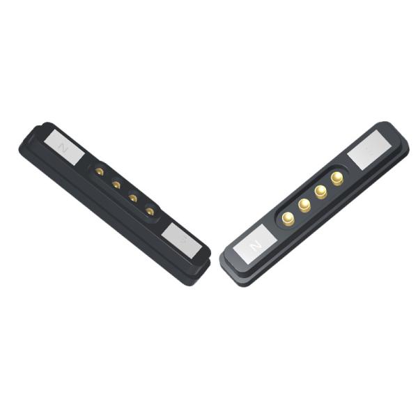 Quality 2.2mm Pitch Magnetic Connectors 12V 2A Magnetic Pogo Connector With Black for sale