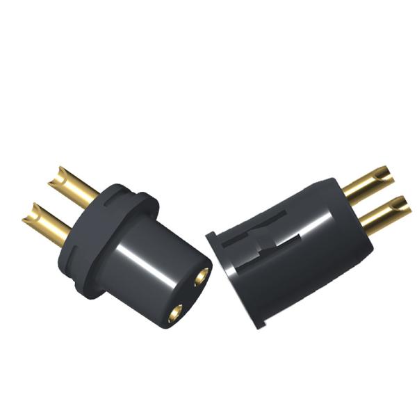 Quality Male And Female Spring Loaded Connector 2 Pin Solder Cup Connectors for sale