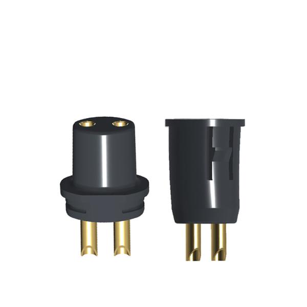 Quality Male And Female Spring Loaded Connector 2 Pin Solder Cup Connectors for sale