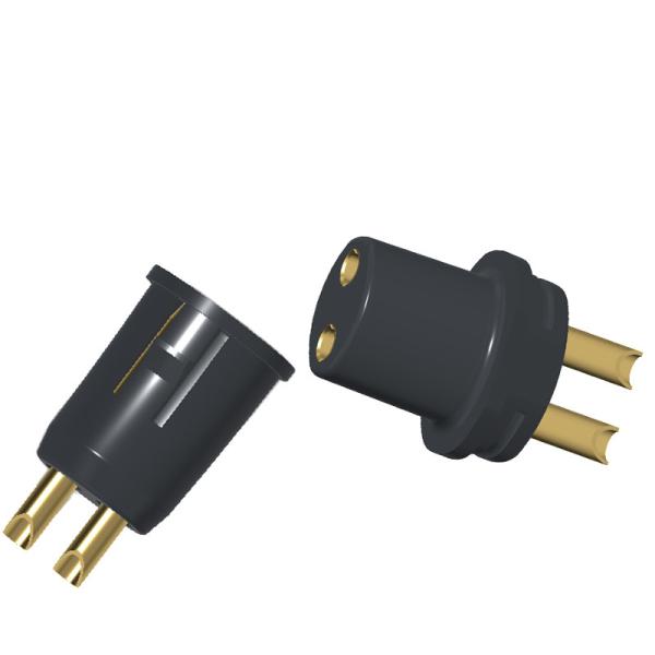 Quality Male And Female Spring Loaded Connector 2 Pin Solder Cup Connectors for sale