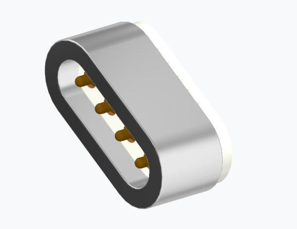 Quality customized Magnetic Connectors 2.0mm Pitch Pogo Pin Connector 4 Pin for sale
