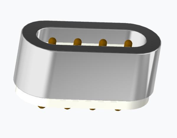 Quality customized Magnetic Connectors 2.0mm Pitch Pogo Pin Connector 4 Pin for sale