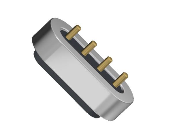 Quality customized Magnetic Connectors 2.0mm Pitch Pogo Pin Connector 4 Pin for sale