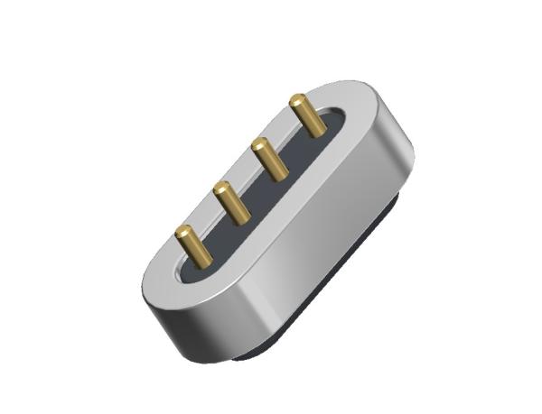 Quality customized Magnetic Connectors 2.0mm Pitch Pogo Pin Connector 4 Pin for sale