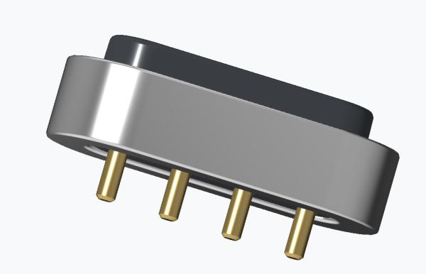 Quality customized Magnetic Connectors 2.0mm Pitch Pogo Pin Connector 4 Pin for sale