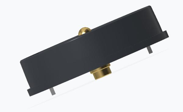 Quality OD20.0mm Customized 5A Rounded 2Pin Magnetic Brass C6801 Pogo Pin Connector for sale
