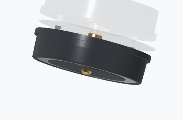 Quality OD20.0mm Customized 5A Rounded 2Pin Magnetic Brass C6801 Pogo Pin Connector for sale