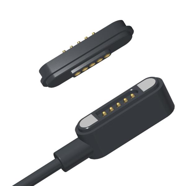 Quality 5Pin Custom Rectangle Male And Female Magnetic Cable Connector On Electronic for sale