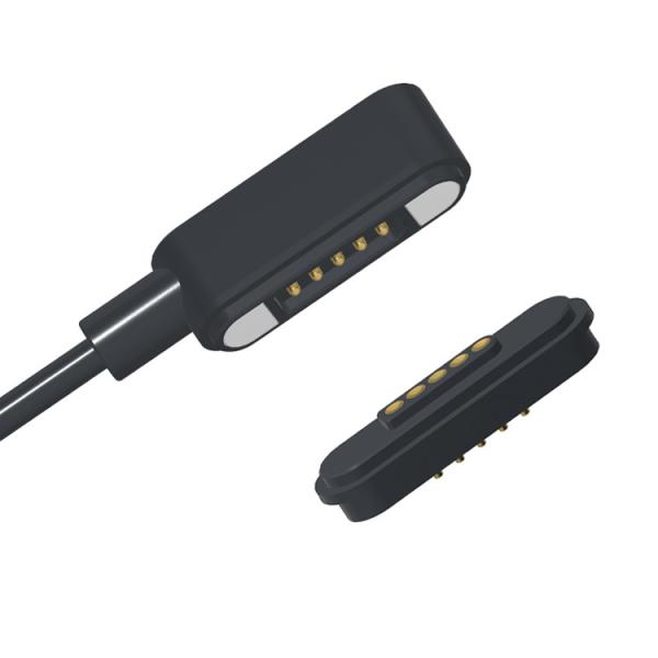 Quality 5Pin Custom Rectangle Male And Female Magnetic Cable Connector On Electronic for sale