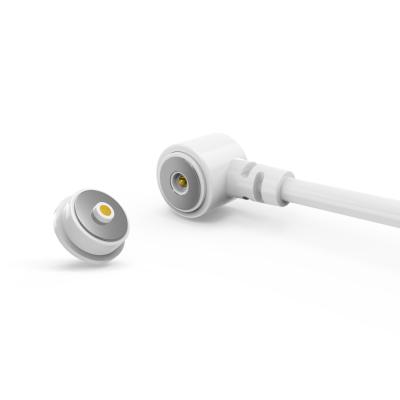 China White Magnetic Cable Connector Male Female Power Charger USB Cable Connector for sale