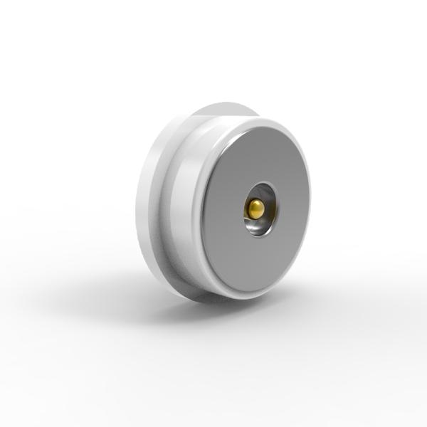 Quality Diameter 10.0mm White Circular Male And Female Magnetic Connector With 3A for sale