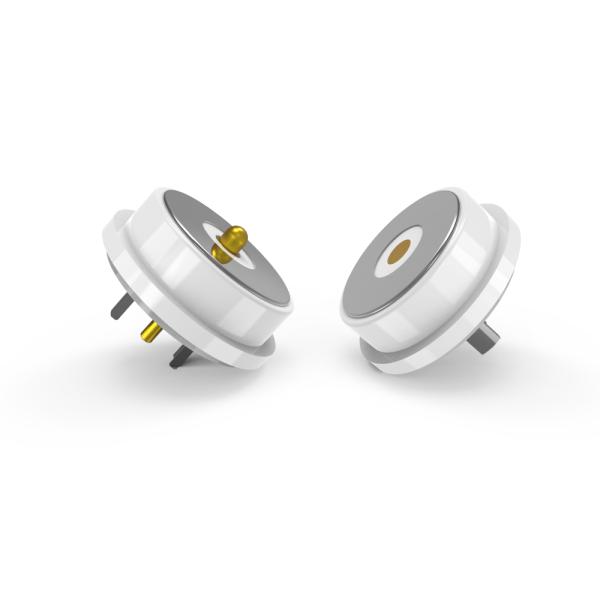 Quality 10.0mm round male and female magnetic pogo pin connector for smart hush buckle for sale