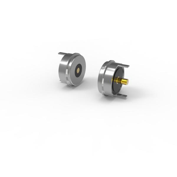 Quality DC12V 5V Magnetic Connector Magnet Pcb 2 Pin Charging Connector Dia 10.0mm for sale