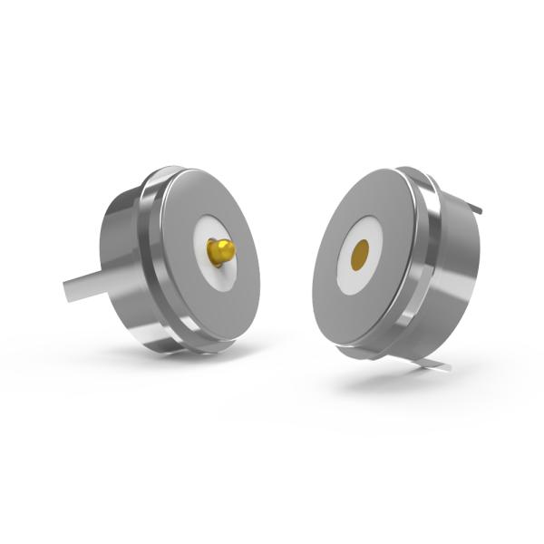 Quality Dia 10.0mm Male & Female Circular Magnetic Spring Pogo Pin Connector For LED for sale