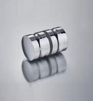 Quality Single Hole Glass Shower Door Handles Bathroom Solid Cylindrical Aluminum Small for sale