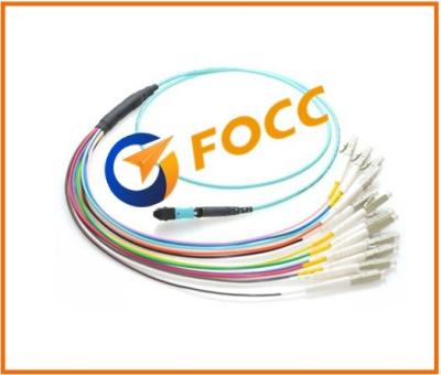 China Optische OM4 MPO - van Multimode Vezel Optisch Kabel van LC het Flardkoord voor Telecommunicatieapparaat Te koop