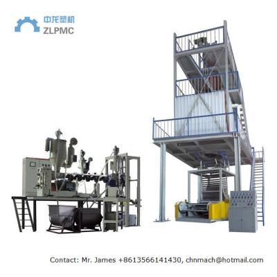 China POF drie van de film blazende lagen machine Te koop