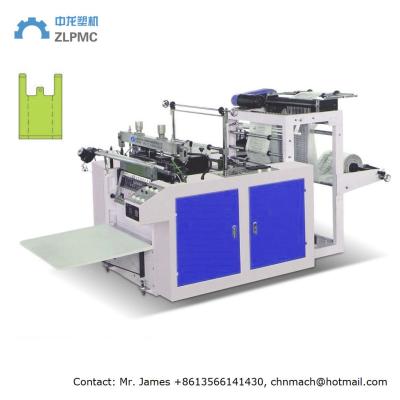 Cina Sacchetto caldo di plastica di taglio e di sigillamento che fa macchina, per la borsa della maglietta in vendita