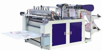 Cina RQ-400*2 due linee borsa calda di taglio della maglietta di sigillamento caldo di plastica della borsa che fa macchina in vendita