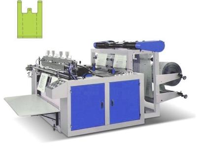 Cina Due linee sacchetto di plastica automatico che fa sigillamento caldo a macchina per la borsa della maglietta in vendita