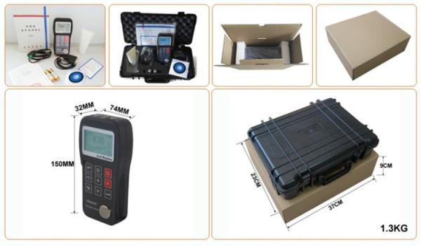 Quality Metal Ultrasonic Thickness Gauge Convenient Ultrasonic Thickness Meter With LED for sale
