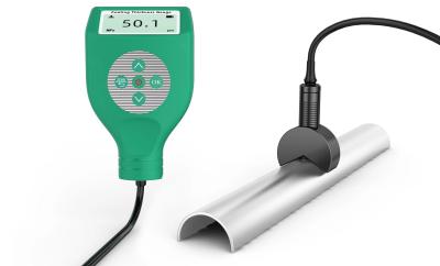 China Cylindrical Powder Coating Thickness Meter For Chromium Or Zinc Plating for sale