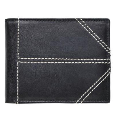 China Cowhide Genuine Leather Wallet Automatic Released Buckles Custom Designs for sale