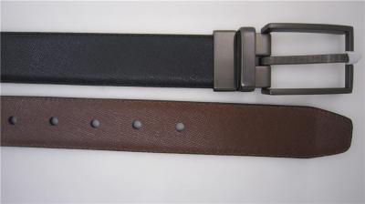 China Personalized Reversible Leather Belt , Mens Real Leather Belts Easy Maintain for sale