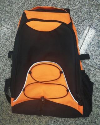 China Waterproof Nylon Fabric Backpack Bag 49 * 32 * 12 CM For Unix Black Yellow for sale