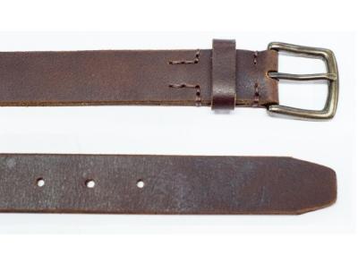 China Dark Brown Color Pure Genuine Leather Belt For Mens From S To XL Size Available BSCI Approved for sale
