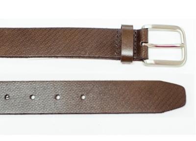 China Fashion Genuine Leather Belt Embossed Full Grain Leather Belt Texture Leather Belt for sale