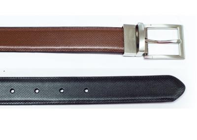 China Men'S Reversible Leather Belt Mens Dress Leather Belt Black and Brown Color for sale