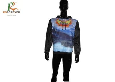 China Custom Logo Polyester Pullover Hooded Sweatshirt Jacket for Sports 240GSM for sale