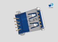 China usb 3.0 connector 9pin RIGHT ANGLE A type female for sale