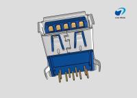 China usb 3.0 connector 9pin RIGHT ANGLE A type female for sale