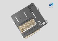 China SD Card Connectors, Secure Digital Compatible Card, 9 Position, Surface Mount, Right Angle for sale