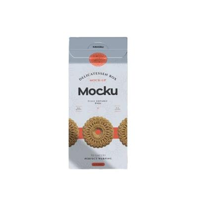 China Offset Printed Biscuit Folding Paperboard Boxes ISO9001 Kraft Macaroni Salad Box for sale