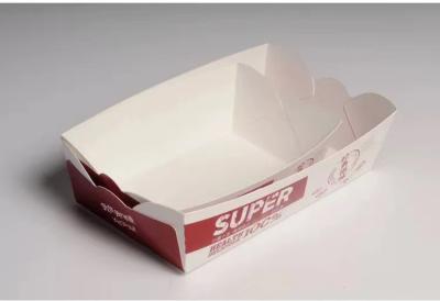 China Fried Chicken Food Container Paper Box 10.6*9.7*6.5cm Paper Take Away Containers for sale