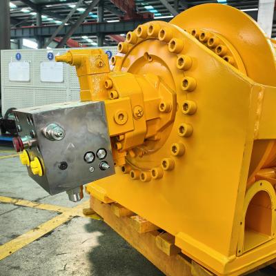China 25T High Torque Towing Motor Wire Line Hydraulic Winch for Flag Pole Speed 0-40m/min for sale