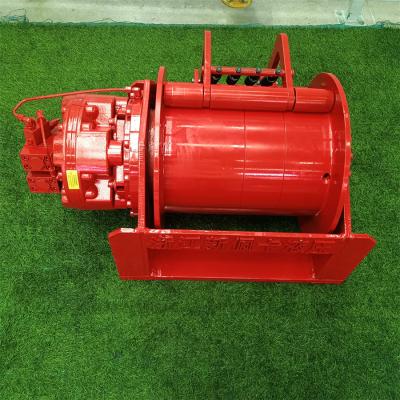 China 5Tons Ship deck Hydraulic winch lifting Crane with good and Rope type Steel Wire Rope for sale