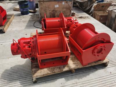 China Staal 3 ton marine enkele trommel hydraulische lier met hydraulische krachtbron Te koop