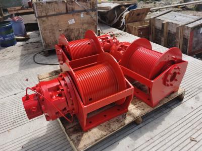 China Staal 3 ton marine enkele trommel hydraulische lier met hydraulische krachtbron Te koop