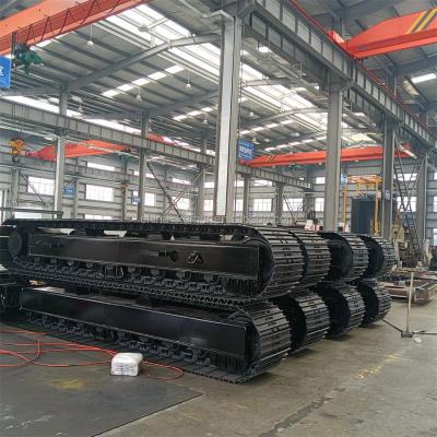 China Chassis de carris de aço pesado de 25 toneladas para máquinas industriais e para carroças resistentes à venda