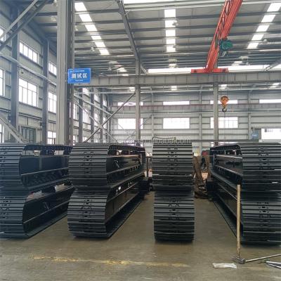 China Chassis de carris de aço pesado de 25 toneladas para máquinas industriais e para carroças resistentes à venda