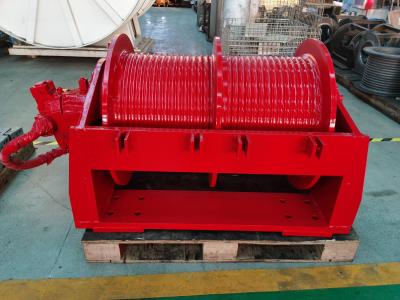 China Industriële kwaliteit 0-650KN Vermogen Hydraulische motor Dubbele trommelwinch voor industriële Te koop